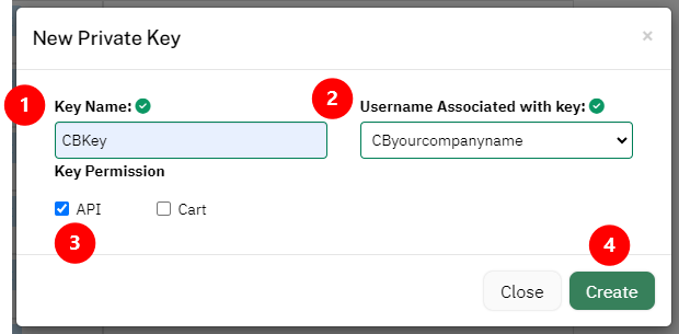 BNG Gateway: ConnectBooster API security key