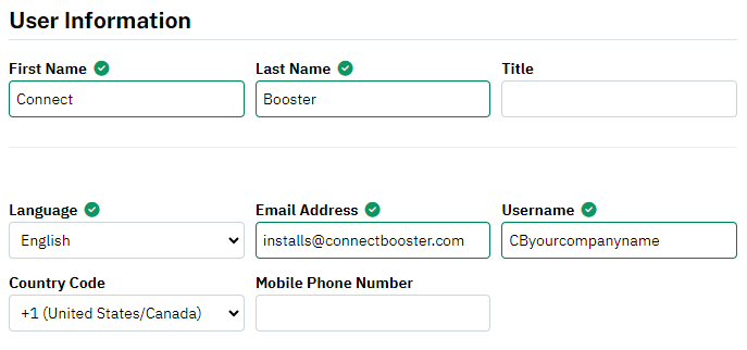 BNG Gateway: ConnectBooster API security key