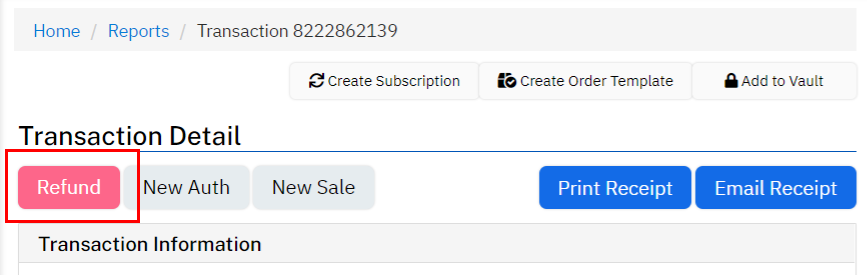 How do I issue a refund?