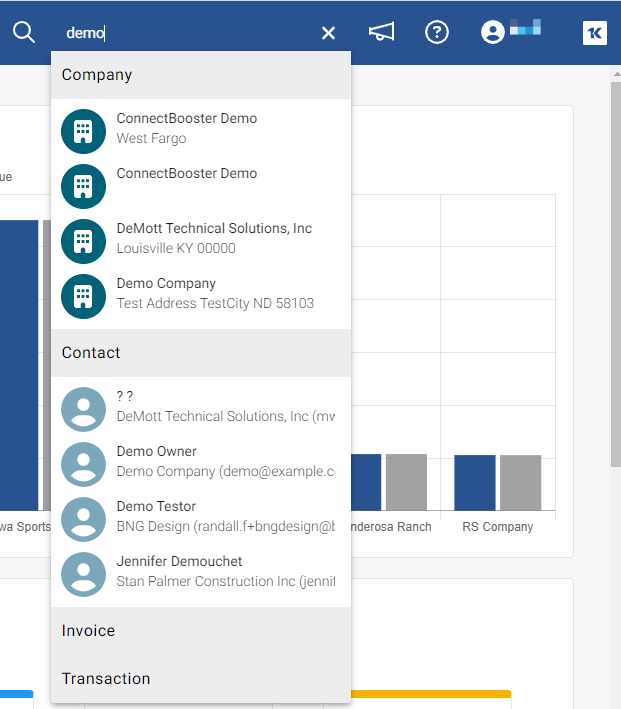 Organization search
