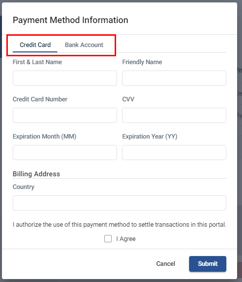Payment methods