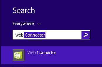 QuickBooks Web Connector setup
