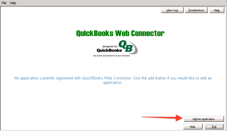 QuickBooks Web Connector setup