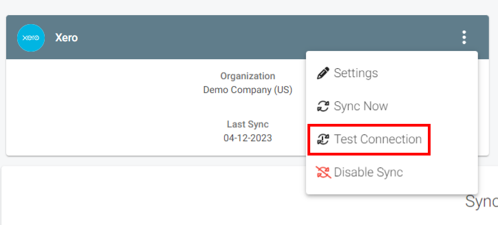 Setting up Xero integration